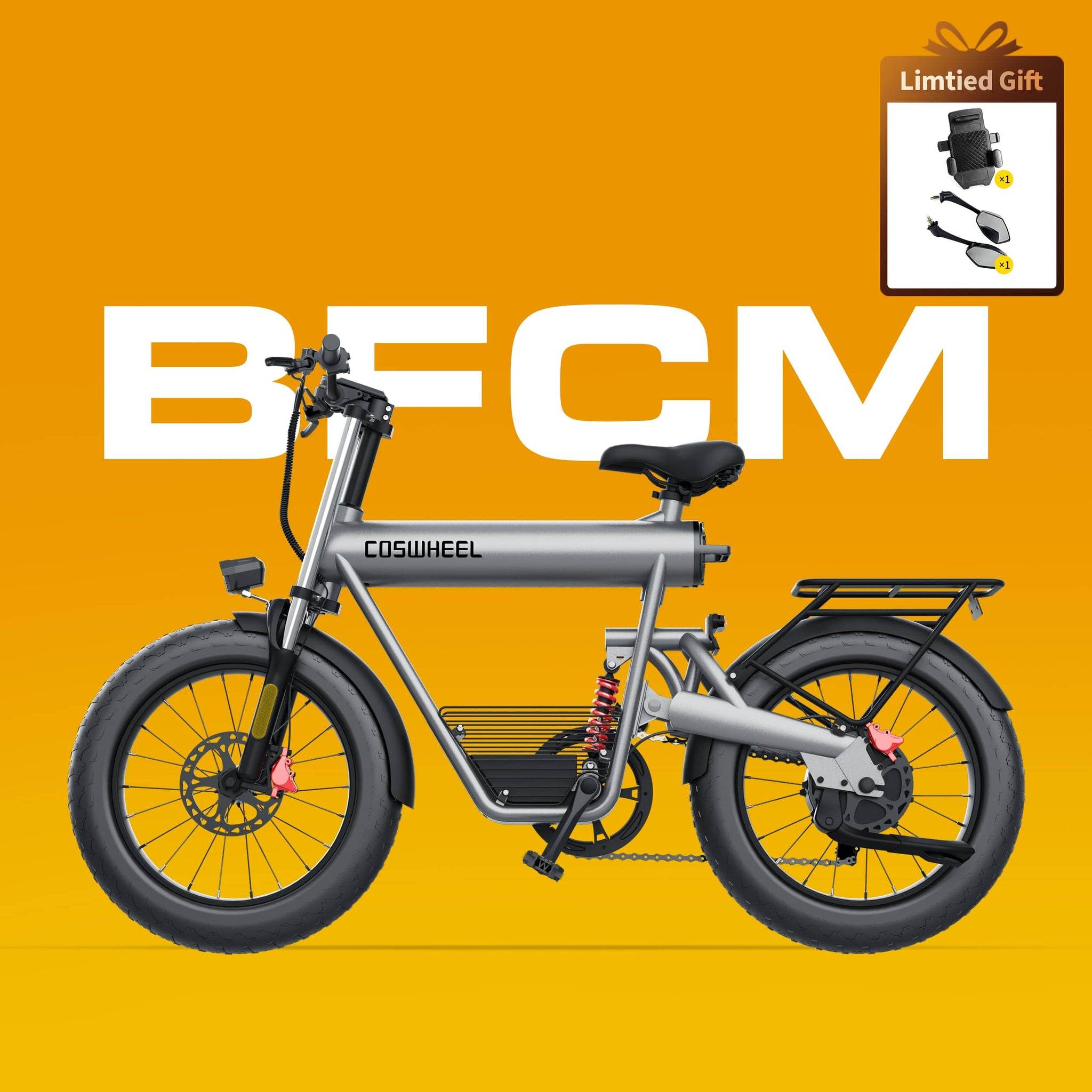COSWHEEL T20 | 1500W 20AH Versatile E-Bike for Commute, Delivery& Long ...